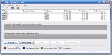 Using Disk Defrag on Windows XP ~ Tech Zone